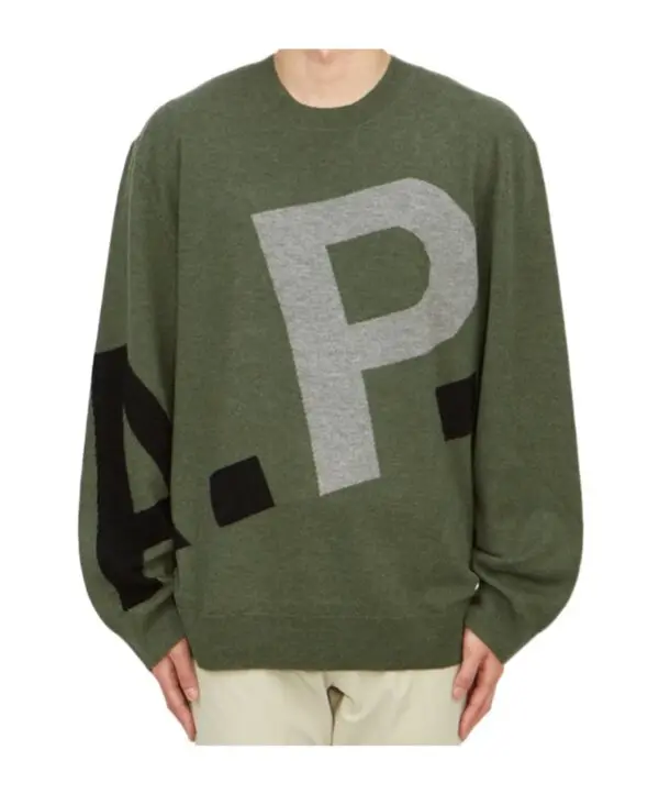 A.p.c. Logo Embroidered Knit Jumper