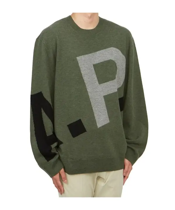 A.p.c. Logo Embroidered Knit Jumper