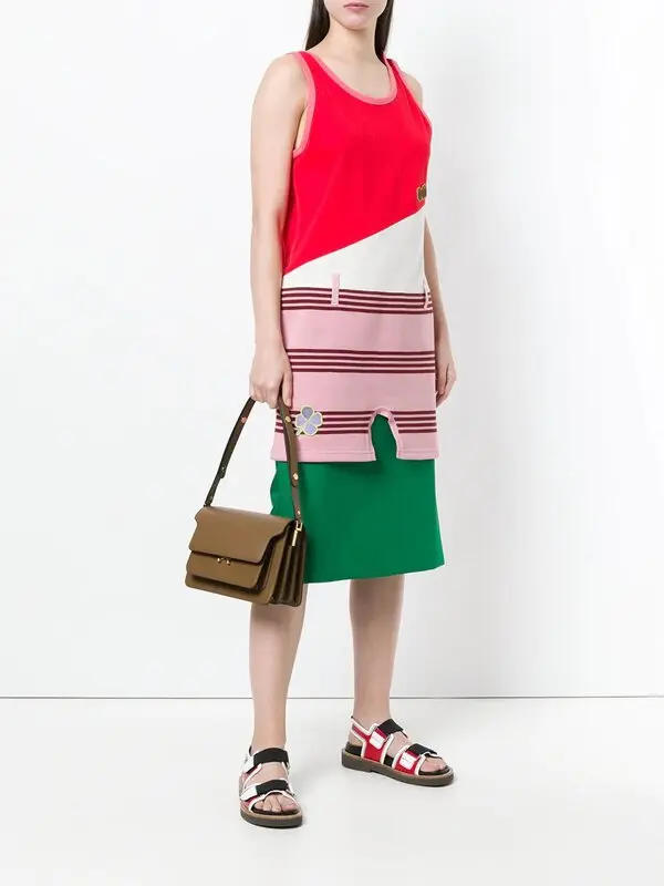Marni Trunk Medium Shoulder Bag - Brown