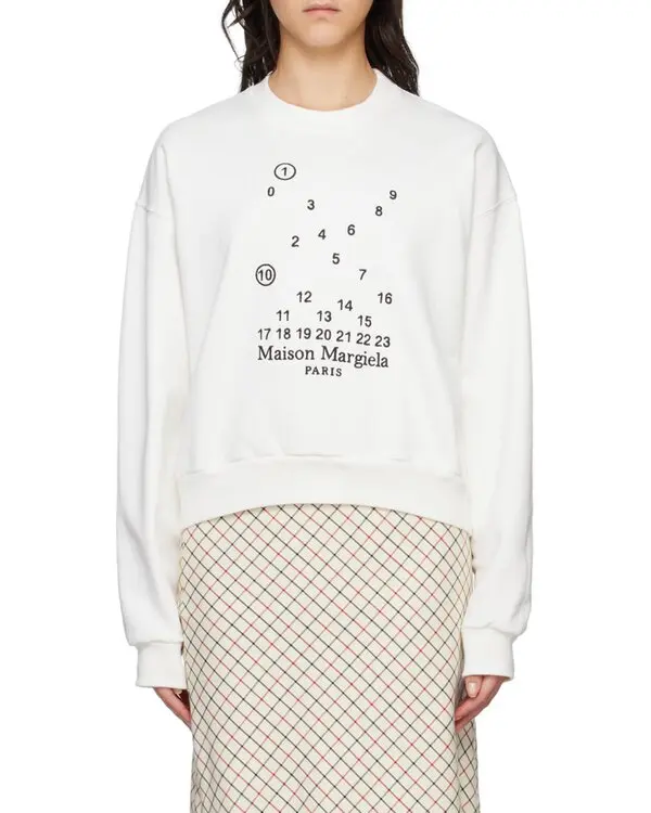 MAISON MARGIELA Crewneck Sweatshirt With Graphic Print