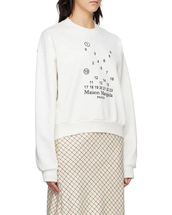 MAISON MARGIELA Crewneck Sweatshirt With Graphic Print