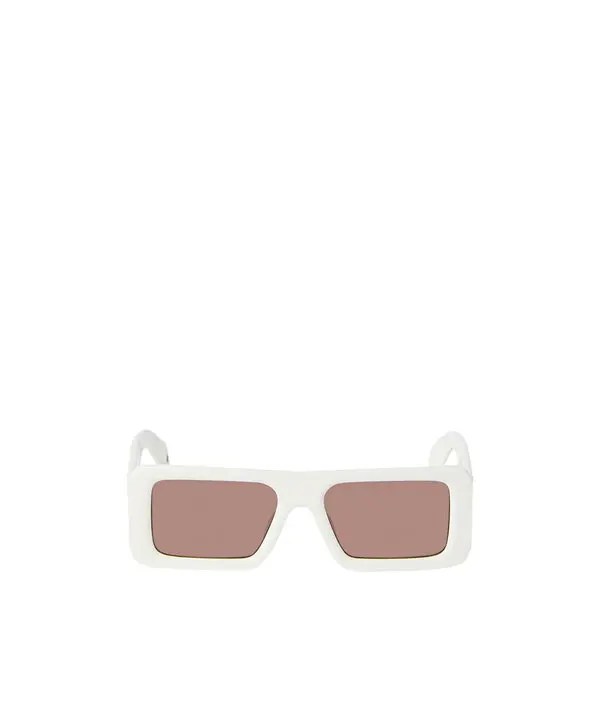 Off-White Full Frame Sunglasses - Nude