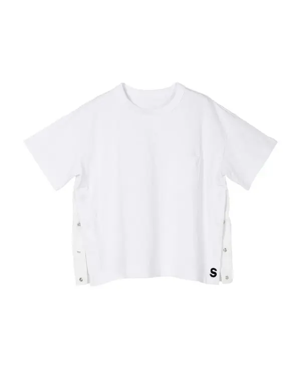 Sacai Logo Plaque Crewneck T-shirt