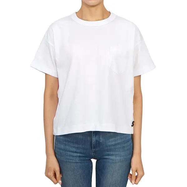 Sacai Logo Plaque Crewneck T-shirt