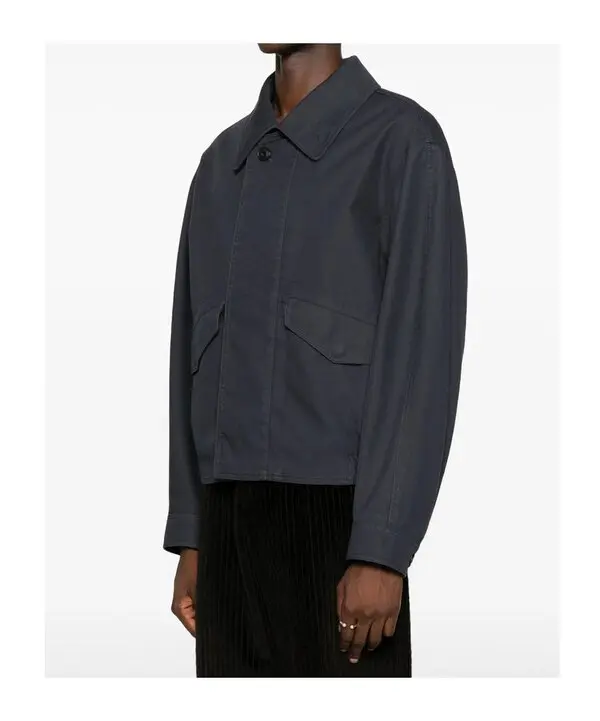 LEMAIRE Long-sleeved Shirt Jacket With Lapel Collar