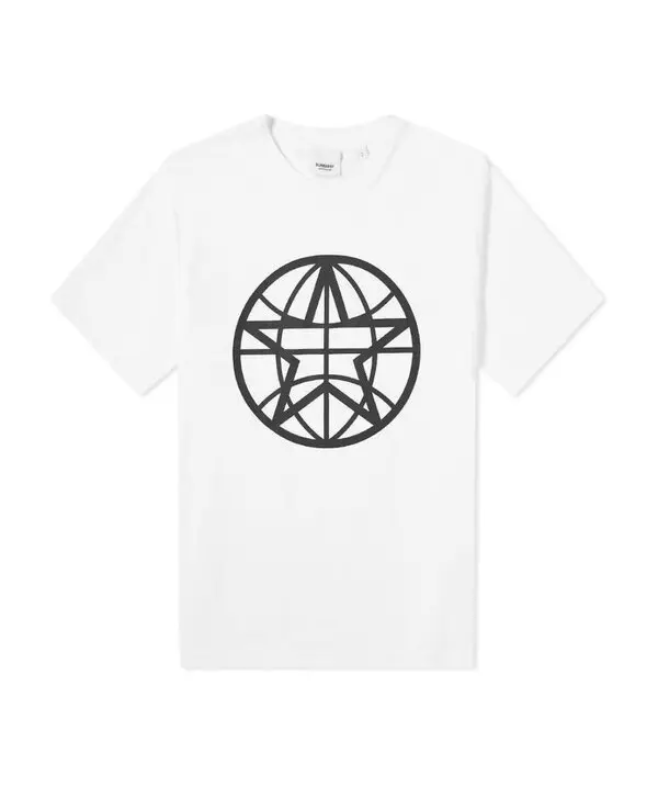 Burberry Globe Graphic Oversized T-shirt - Black