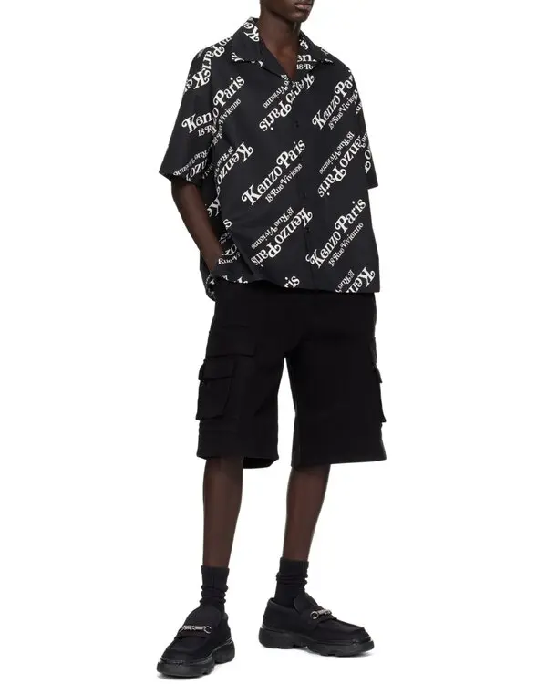 Kenzo Monogram Printed Buttoned Shirt