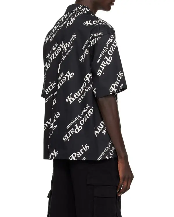 Kenzo Monogram Printed Buttoned Shirt