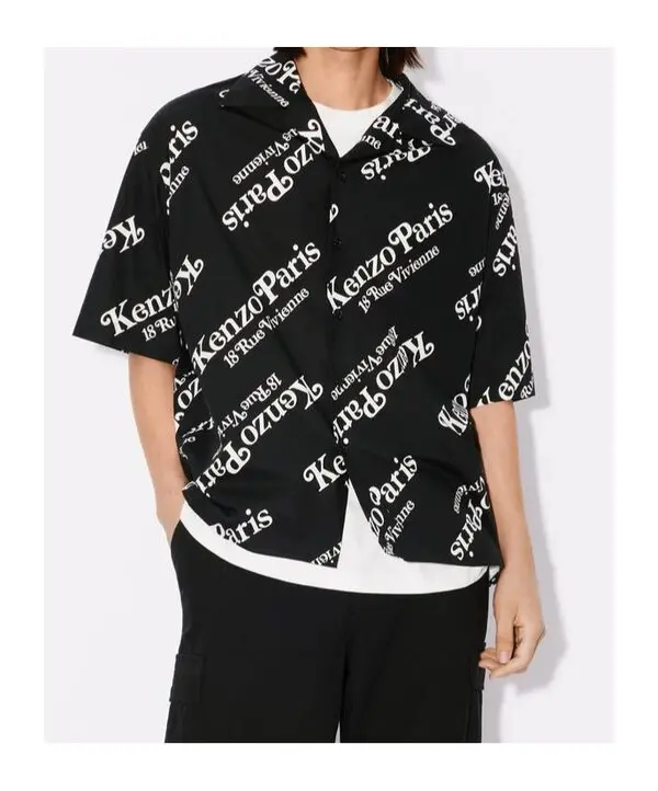 Kenzo Monogram Printed Buttoned Shirt