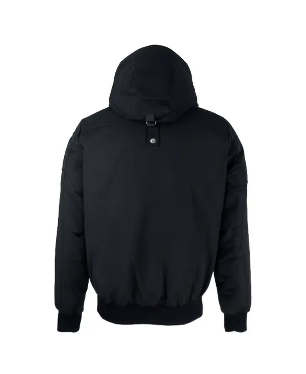 Moose Knuckles Ballistic Hooded Bomber Jacket - Black