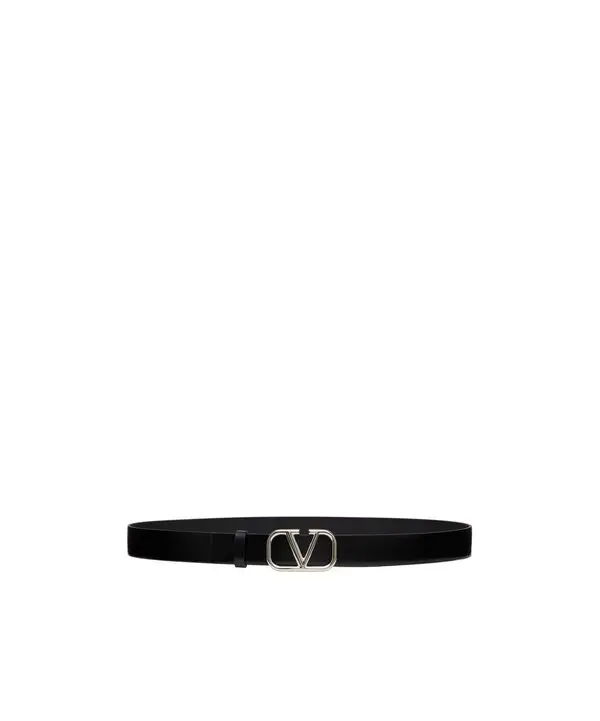 Valentino Garavani Vlogo Signature Belt - Black