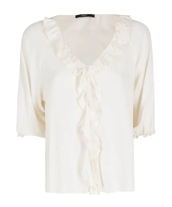 Seventy V-neck Ruffle Shirt