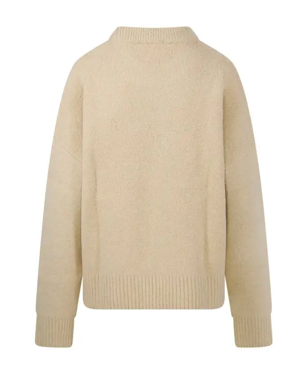 AMI Paris De Coeur Knitted Jumper - Nude