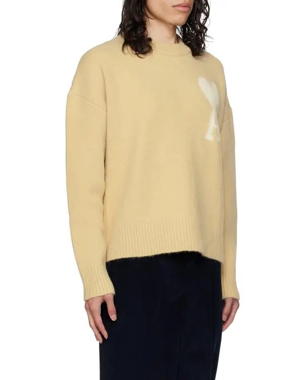 AMI Paris De Coeur Knitted Jumper - Nude