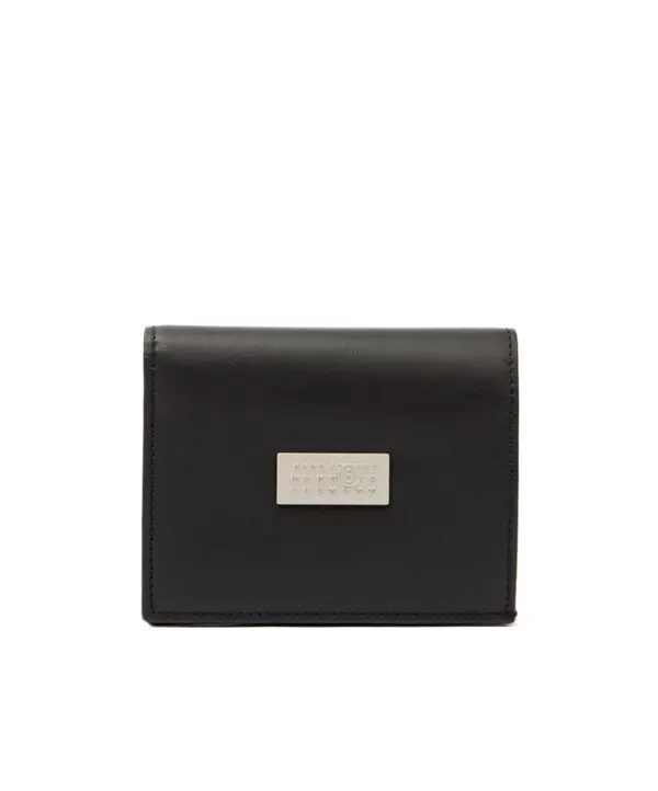 MAISON MARGIELA Logo Plaque Bifold Wallet - Black