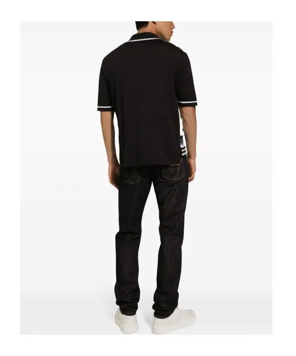 Dolce & Gabbana Logo Tag Regular-fit Jeans - Black