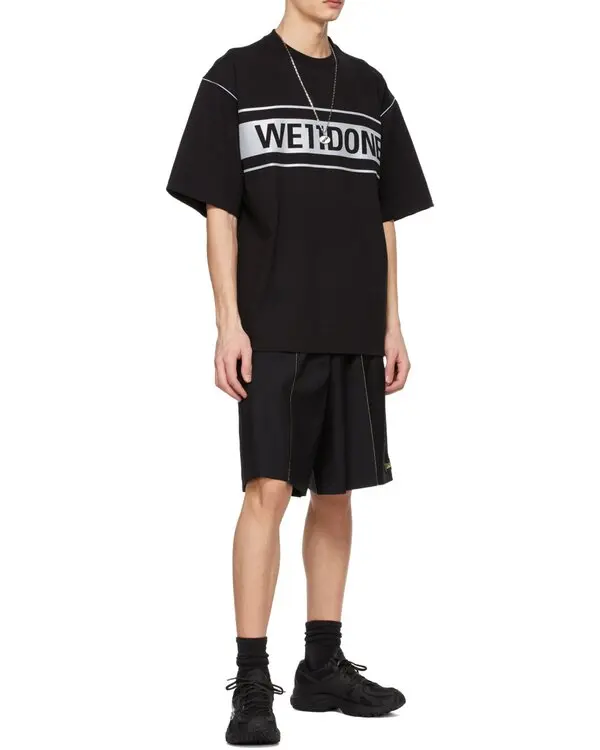 We11Done Contrast Stitching Sports Shorts