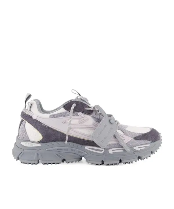Off-White Arrow Appliqué Lace-up Sneakers - Grey