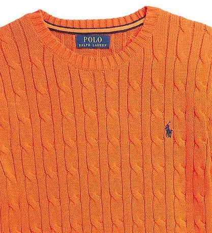 Ralph Lauren Long-sleeved Cable Knit Sweater With Embroidered Logo