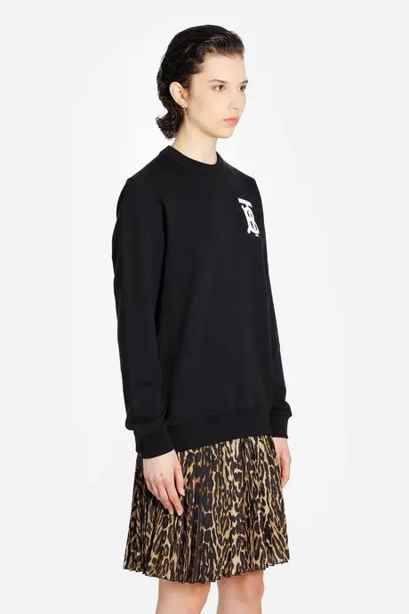 Burberry Monogram Motif Crew Neck Sweatshirt