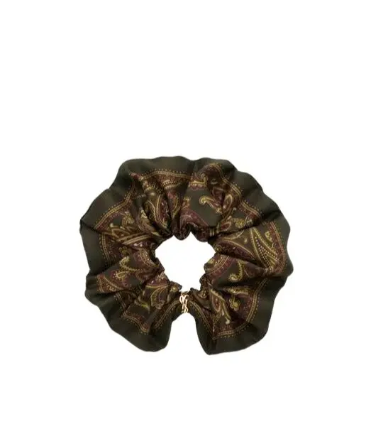 Saint Laurent Cassandre Scrunchie - Black