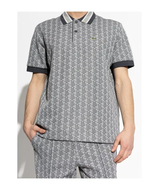 Lacoste Geometric Pattern Polo Shirt