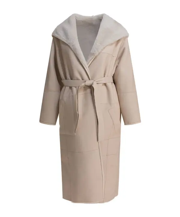 BLANCHA Hooded Belted Coat