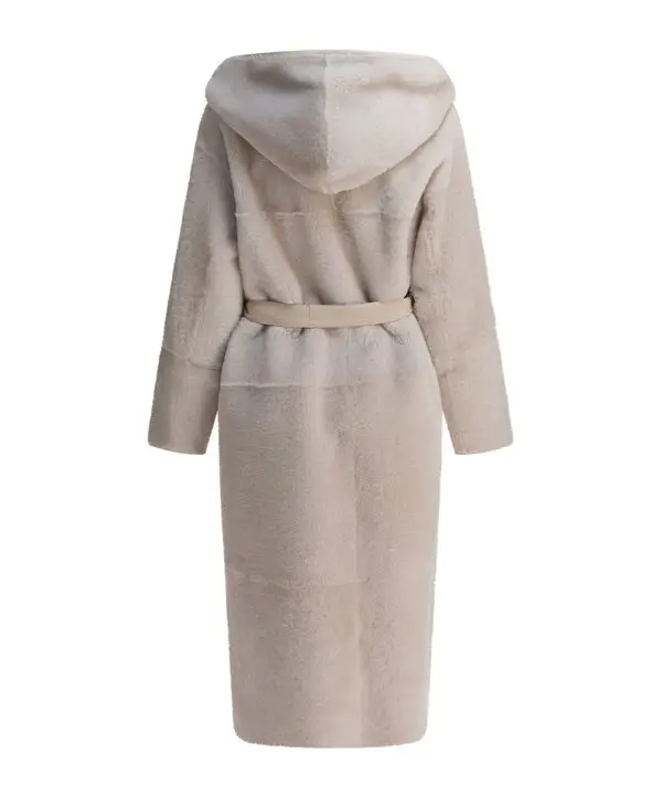 BLANCHA Hooded Belted Coat