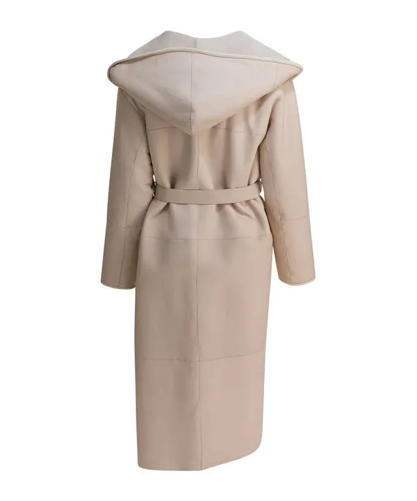 BLANCHA Hooded Belted Coat