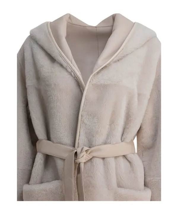BLANCHA Hooded Belted Coat