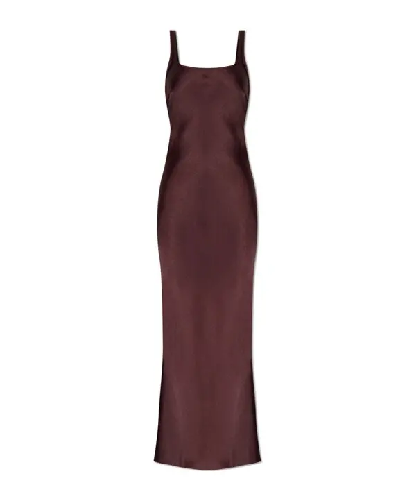 SAMSOE SAMSOE Sanuna Square-neck Split Maxi Dress
