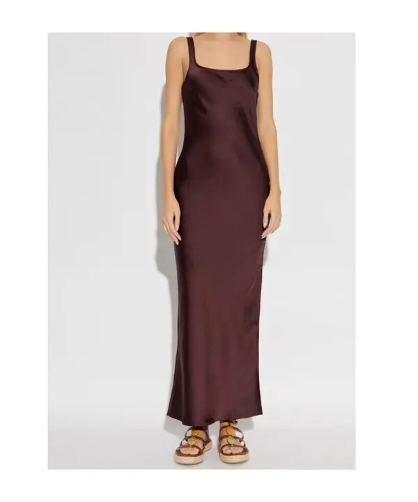SAMSOE SAMSOE Sanuna Square-neck Split Maxi Dress