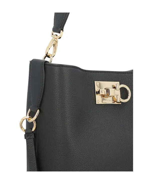 FERRAGAMO Studio Slider Buckle Bucket Bag