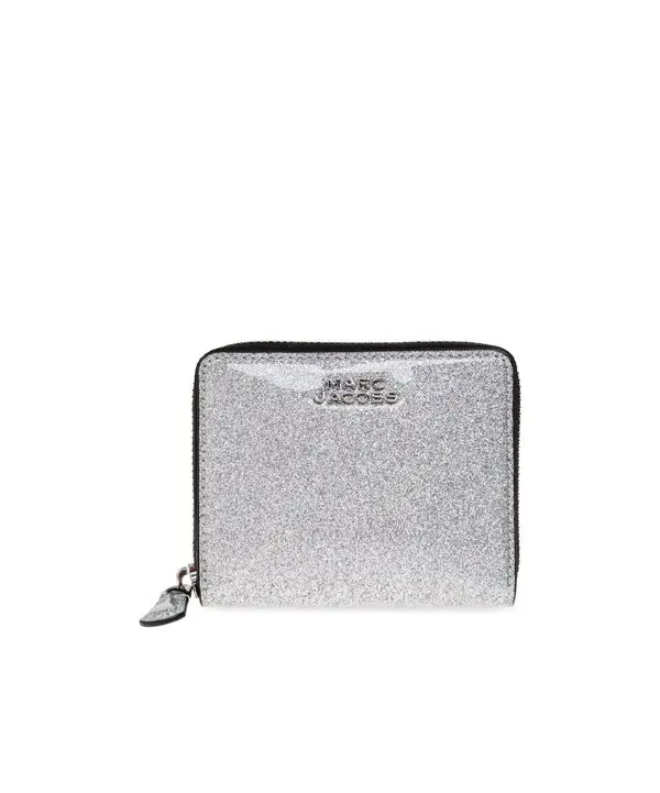 Marc Jacobs Logo Zipper Wallet - Gray