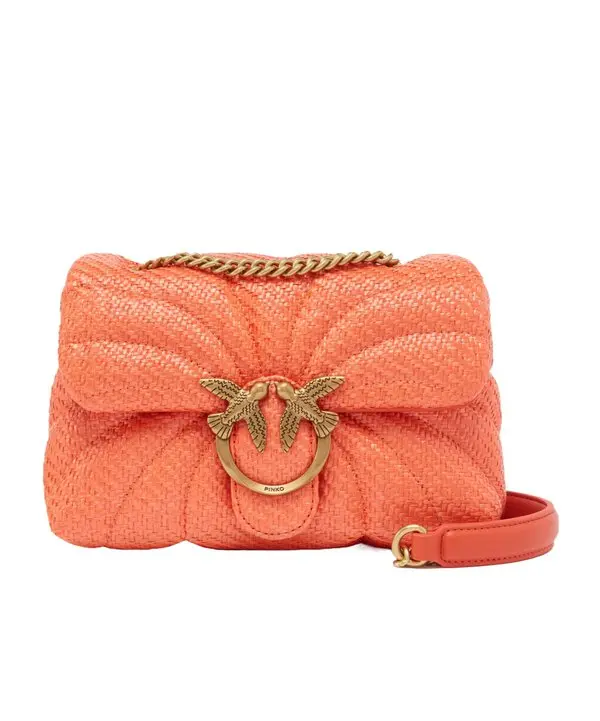 Pinko Mini Love Puff Chain Linked Crossbody Bag
