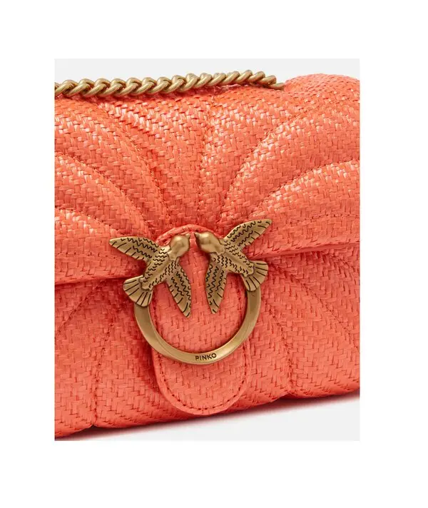 Pinko Mini Love Puff Chain Linked Crossbody Bag