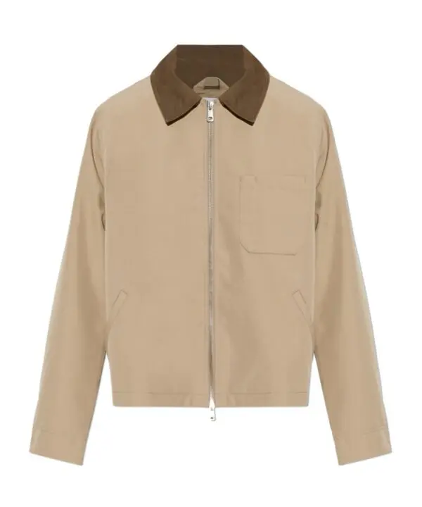 SAMSOE SAMSOE Corduroy-collar Jacket - Greige