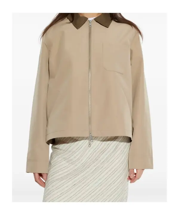 SAMSOE SAMSOE Corduroy-collar Jacket - Greige