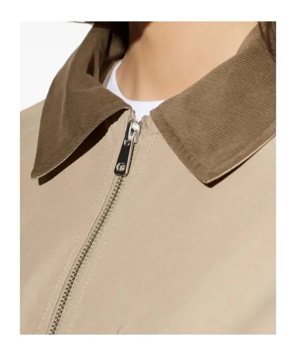 SAMSOE SAMSOE Corduroy-collar Jacket - Greige