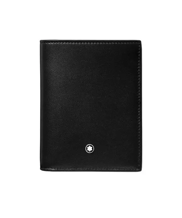 Montblanc Logo Plaque Compact Wallet - Black