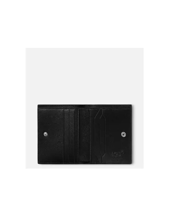 Montblanc Logo Plaque Compact Wallet - Black