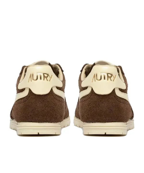 AUTRY Windspin Shaved Suede Low-top Sneakers - Brown