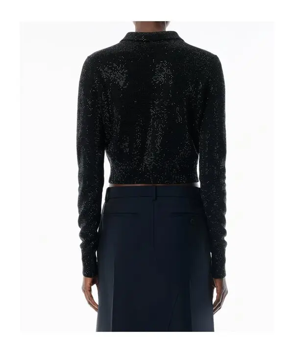Alexander Wang Crystal-embellished Cardigan - Black