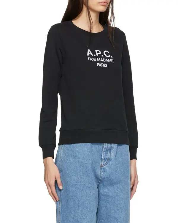 A.p.c. Logo Embroidered Crewneck Sweatshirt