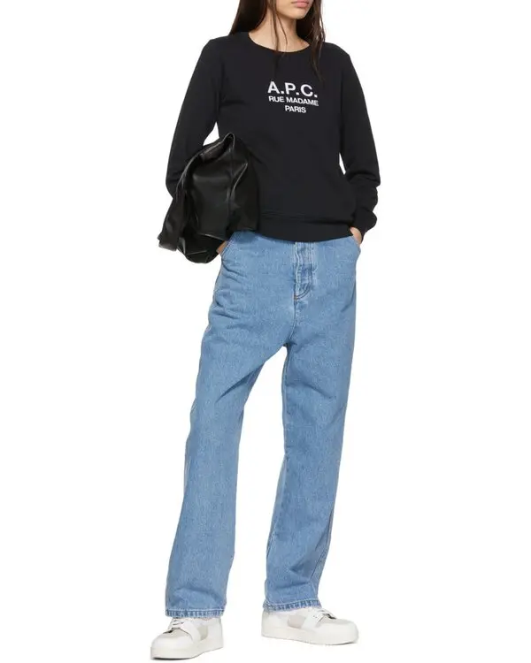 A.p.c. Logo Embroidered Crewneck Sweatshirt