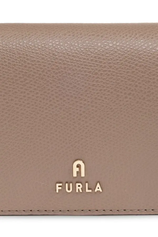 Furla Small Camelia Logo-plaque Bifold Wallet - Brown