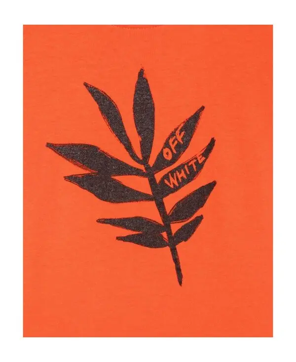 Off-White Leaf Motif" T-shirt