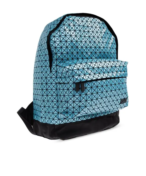 Issey Miyake Geometric Pattern Zipper Backpack