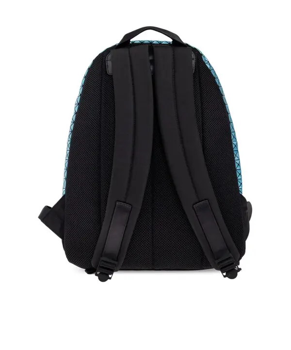 Issey Miyake Geometric Pattern Zipper Backpack