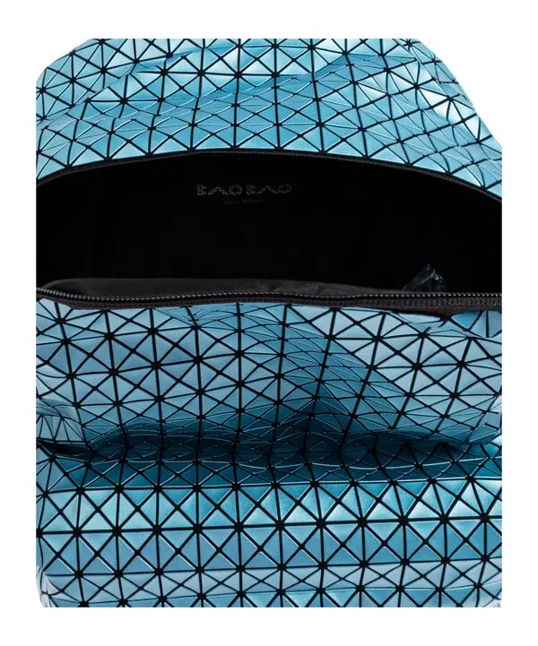 Issey Miyake Geometric Pattern Zipper Backpack